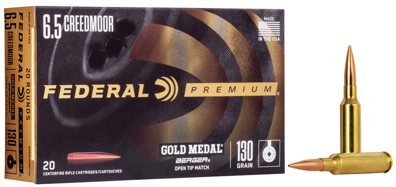 Federal Premium Berger 6.5 Creedmoor 130 Grain Centerfire Rifle Ammo ...